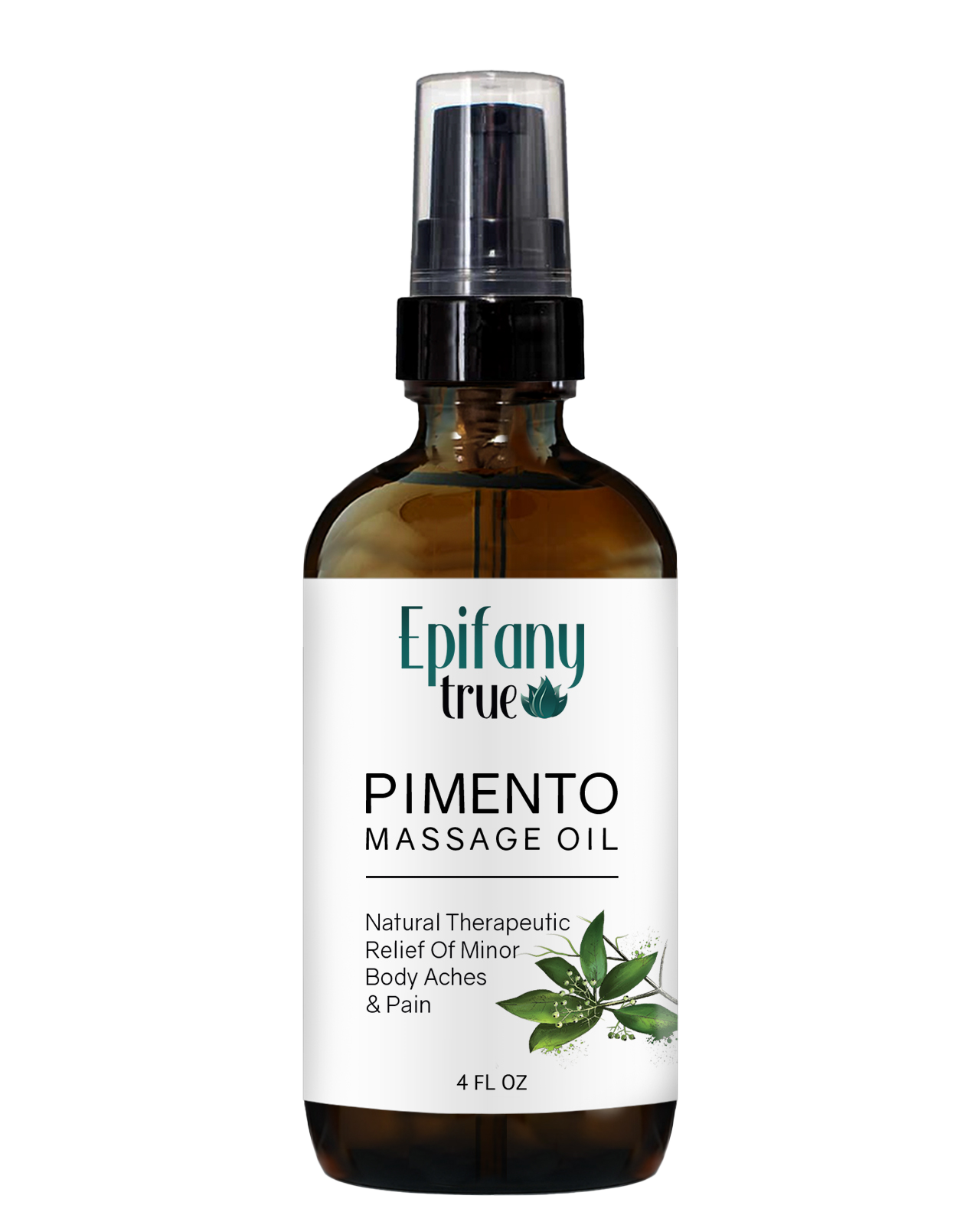 Pimento Massage Oil 4oz 100% Natural | Epifany True